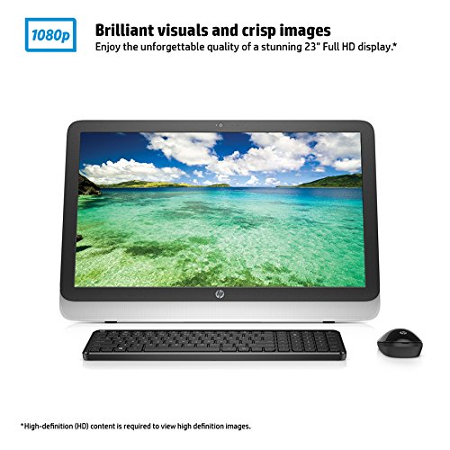 HP 23-r110 23-Inch All-in-One Desktop (Intel Pentium, 4 GB RAM, 1 TB HDD)