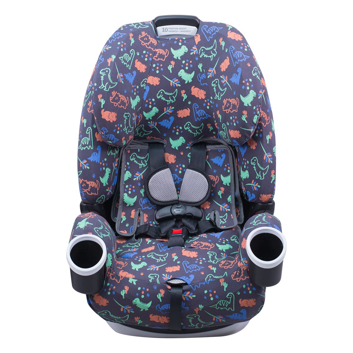 JYOKO Kids Cotton Cover Liner for car seat Compatible with Graco 4Ever DLX 4-in-1 (Happy Dino)