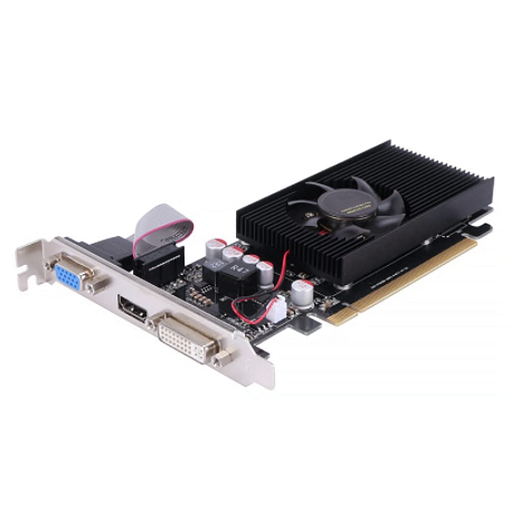 Limnyves GT210 1GB Cards 64Bit Video Card for GPU PC Games DVI-I -Compatible VGA Used Dual-Screen Card