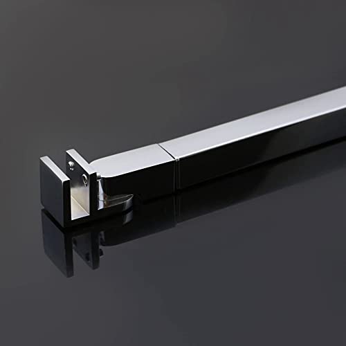 LukLoy Adjustable 700mm to 1200mm Telescopic Bar Support Bar Stabilizer Bracket for Walk in Shower Screen 6mm - 10mm Glass