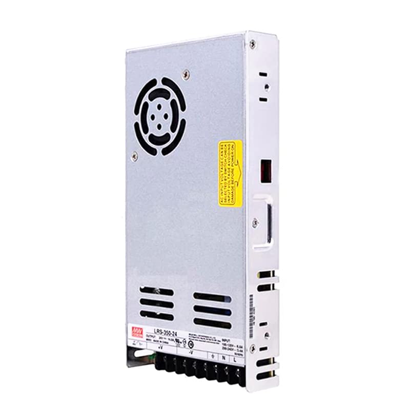 Meanwell LRS-350-24 350W 24VDC 14.6A 115/230VAC Enclosed Switching Power Supply Switching Converter LED Driver for LED Strip Light CCTV Camera Security System, Computer Project,3D Printer