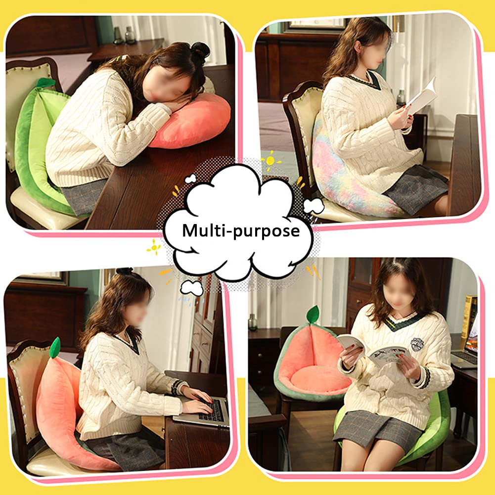 Kelendle Seat Cushion Plush Cat Lazy Sofa Office Chair Cushion Warm Floor Mat Cute Seat Pillow Cozy Floor Cushion with Backrest for Dining Room Bedroom Lumbar Support Pillow Health Building