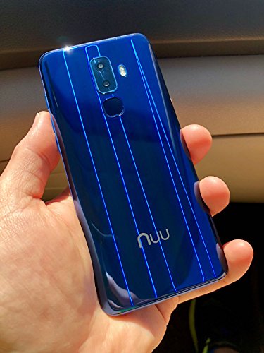NUU Mobile G3-64GB/4GB RAM - 13MP+5MP Rear Camera, 13MP Front Selfie Camera - Dual-SIM 4G LTE Unlocked Cell Phone- Blue-One-Year US Warranty