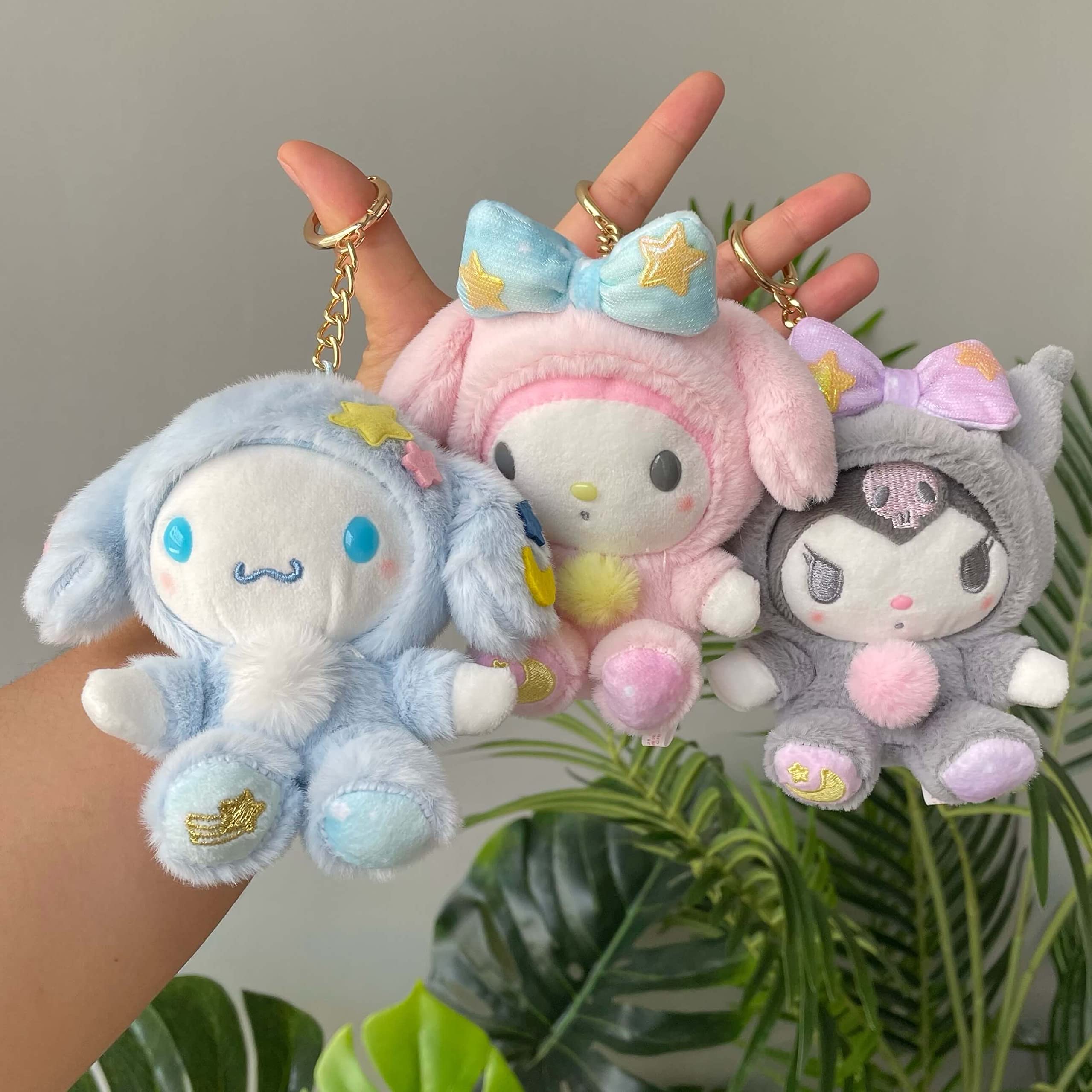 Kabosen 5in Cinnamoroll Plush Keychain, Cute Anime Doll, My Melody Cinnamon Pendant, Ideal Girls Gift