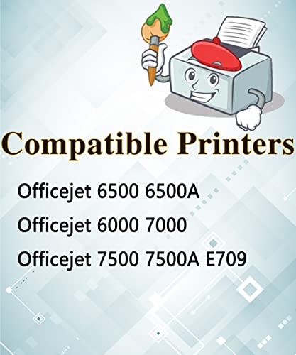 MM MUCH & MORE Compatible Ink Cartridge Replacement for HP 920 XL 920XL Color Cartridge to use with Officejet 6500 6500A 6000 7000 7500 7500A E709 Printers (Cyan, Magenta, Yellow) 3-Pack