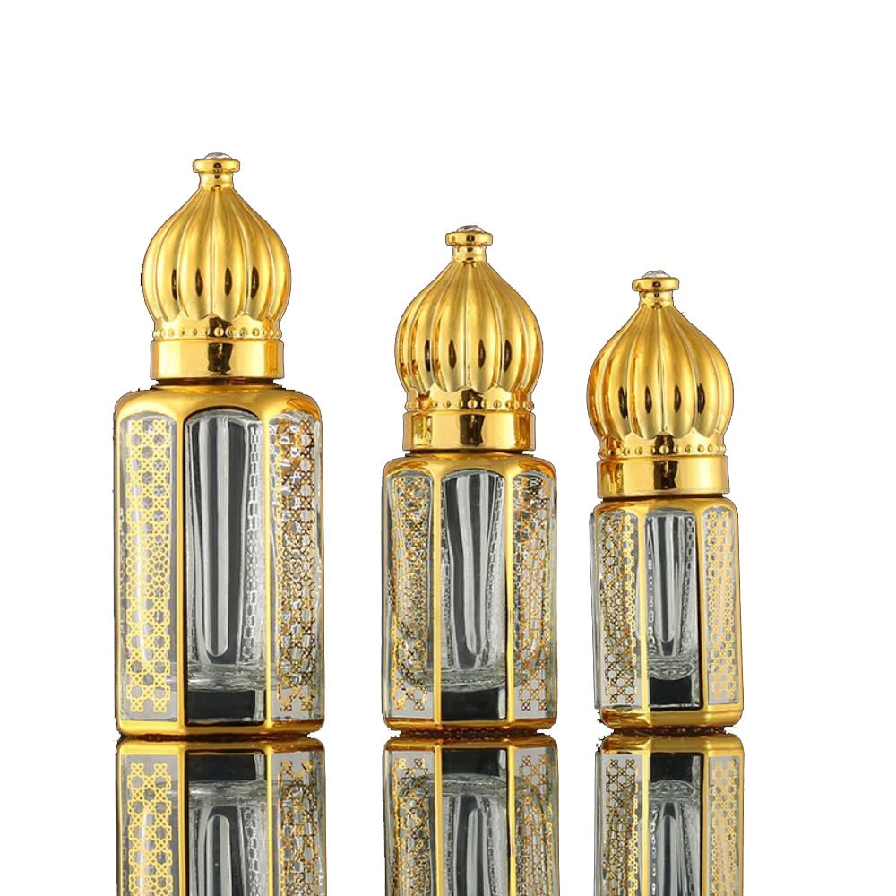 Perfume Bottle Vintage Atomizer Spray Bottle, Cosmetic Container, Cosmetic Container, Crystal Glass Perfume Bottle, Empty Refillable Perfume Glass Bottle (6ml)