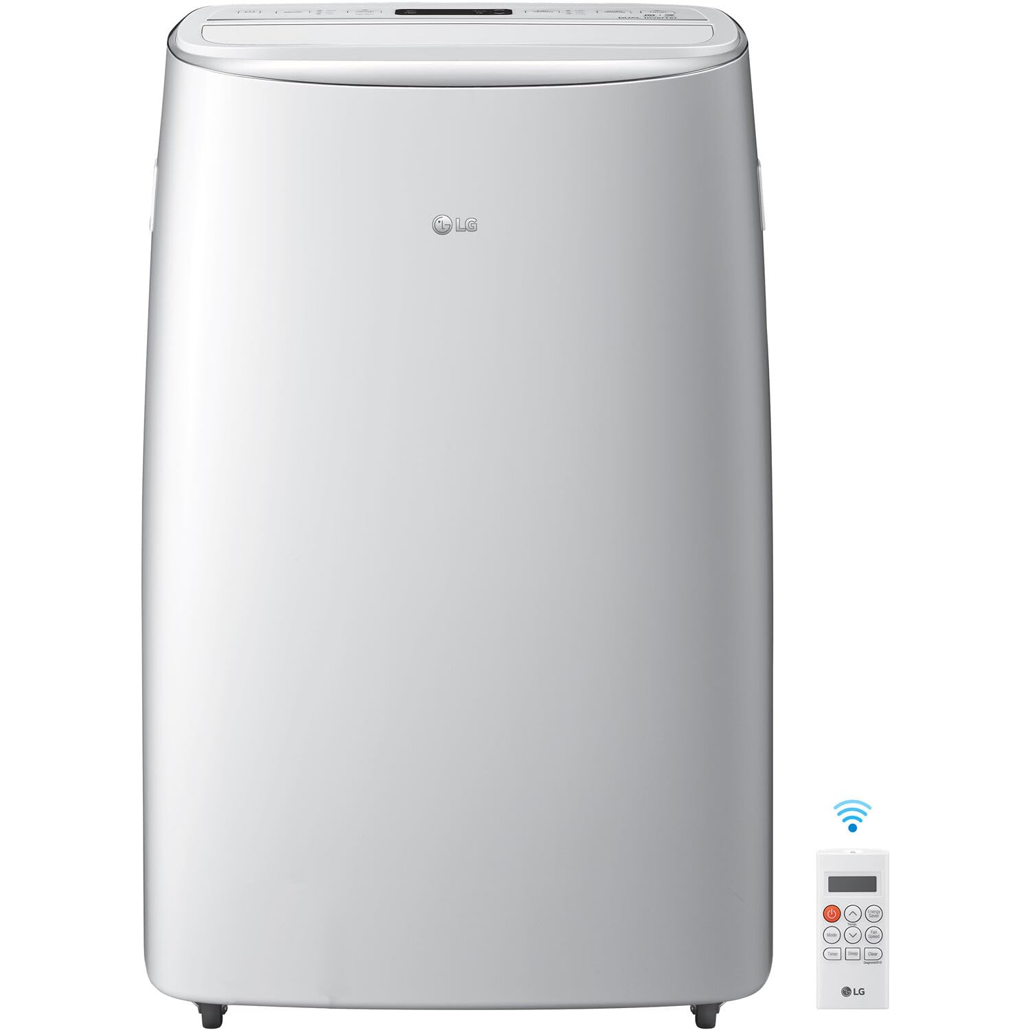 LG Dual Inverter Portable Air Conditioner Unit for Medium Rooms, Bedroom, Office, Kitchen, Dining Room, 115V, Cools up to 500 Sq. Ft., 3 Speeds, 24-hour Timer, with Wi-Fi Control and Remote, White