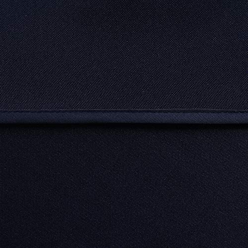 LUSHVIDA Rectangle Outdoor Tablecloth with Umbrella Hole and Zipper, 60x84 Inch Navy, Washable Waterproof Table Cloth Spill Proof Wrinkle Free Table Cover for Patio Spring Summer Picnic BBQS