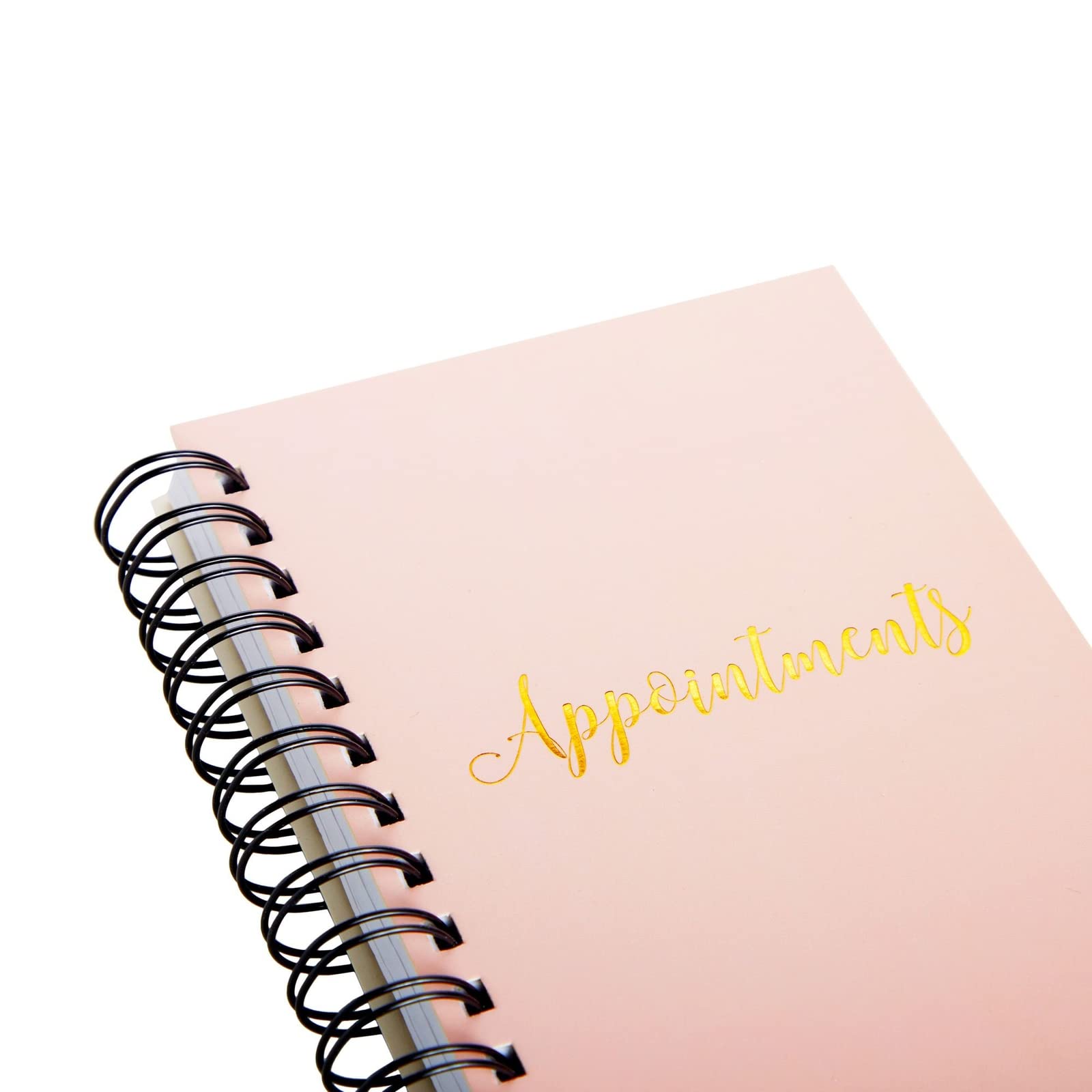 Juvale 200 Page Salon Appointment Book for Hair Stylist, Undated, Daily Planner, Hourly Spiral Book, Marble Design, 2 Columns (14 x 5 In)