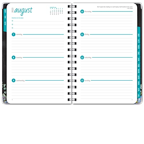 HARDCOVER Academic Year 2023-2024 Planner: (June 2023 Through July 2024) 5.5"x8" Daily Weekly Monthly Planner Yearly Agenda. Bookmark, Pocket Folder and Sticky Note Set (Midnight Butterfly)
