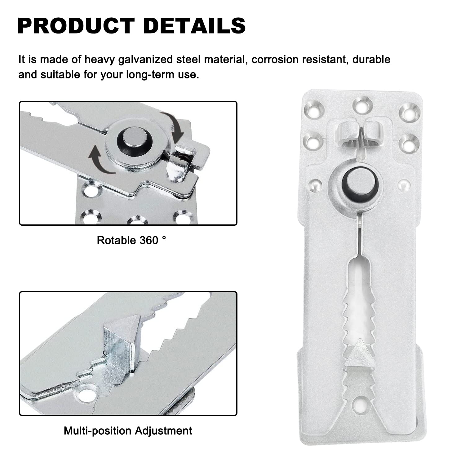 JLXMAXLJ 2 Pack Sectional Couch Connectors Metal Couch Clips Sofa Connector Interlocking Furniture Connector with 24 Screws