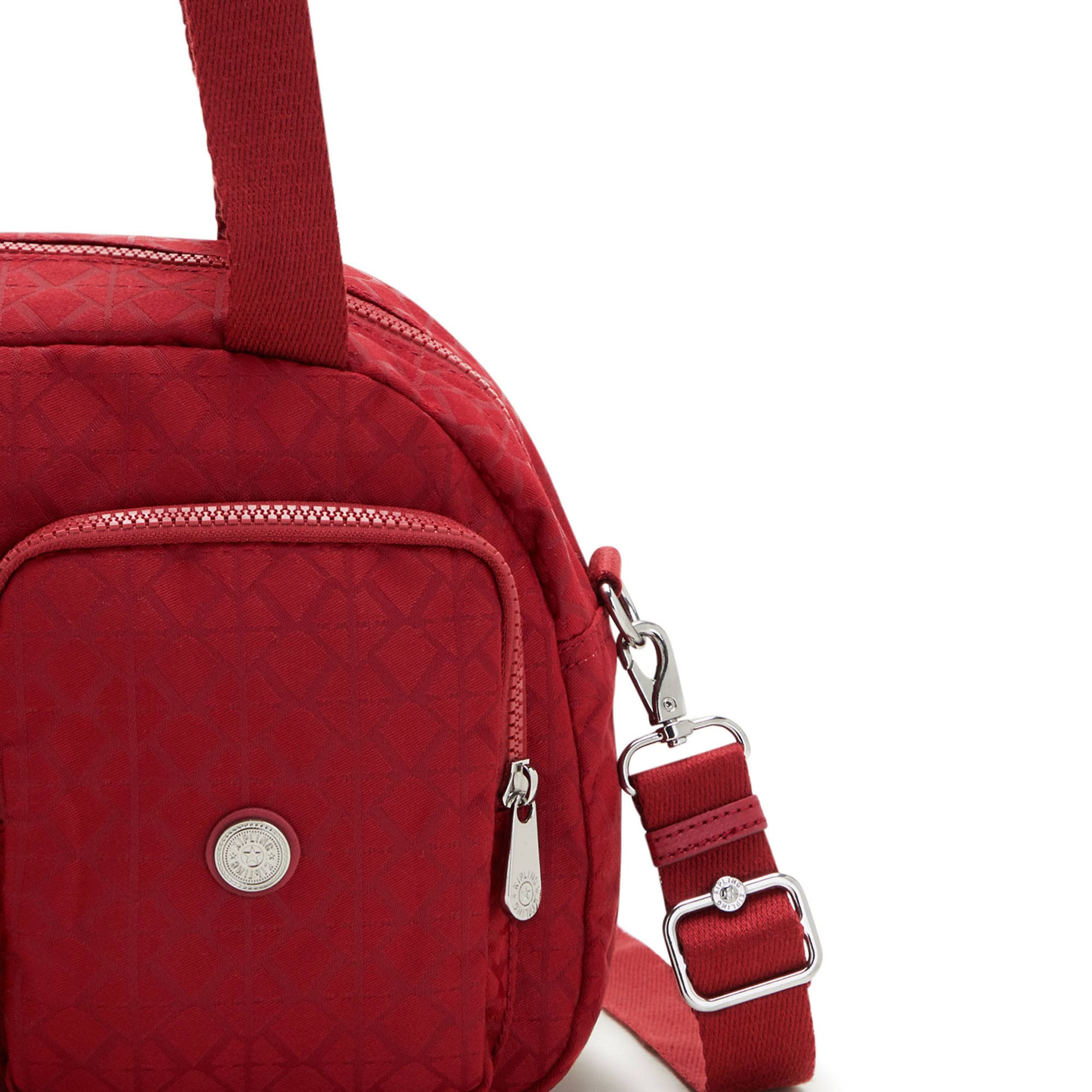 Kipling Cool Defea Shoulder Bag Signature Red