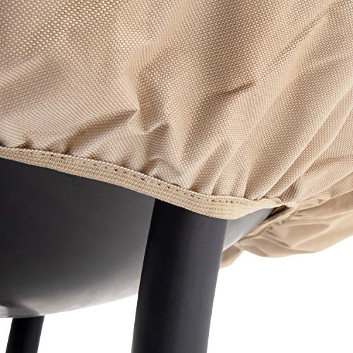 Modern Leisure Water-Resistant, 35 in Patio Fire Pit Cover, inch, Beige,Khaki