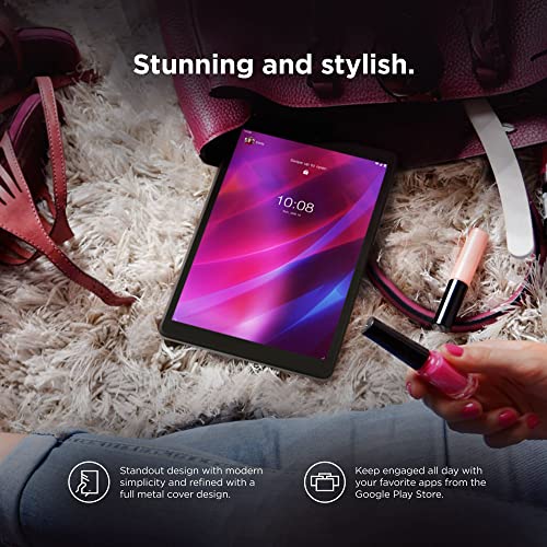 Lenovo Tab M8 Tablet, 8'' HD IPS Display, Android 11, Quad-Core Processor, 3GB Ram, 32GB Storage, Long Battery Life, SD Card Slot, Grey + Accessories, Gray