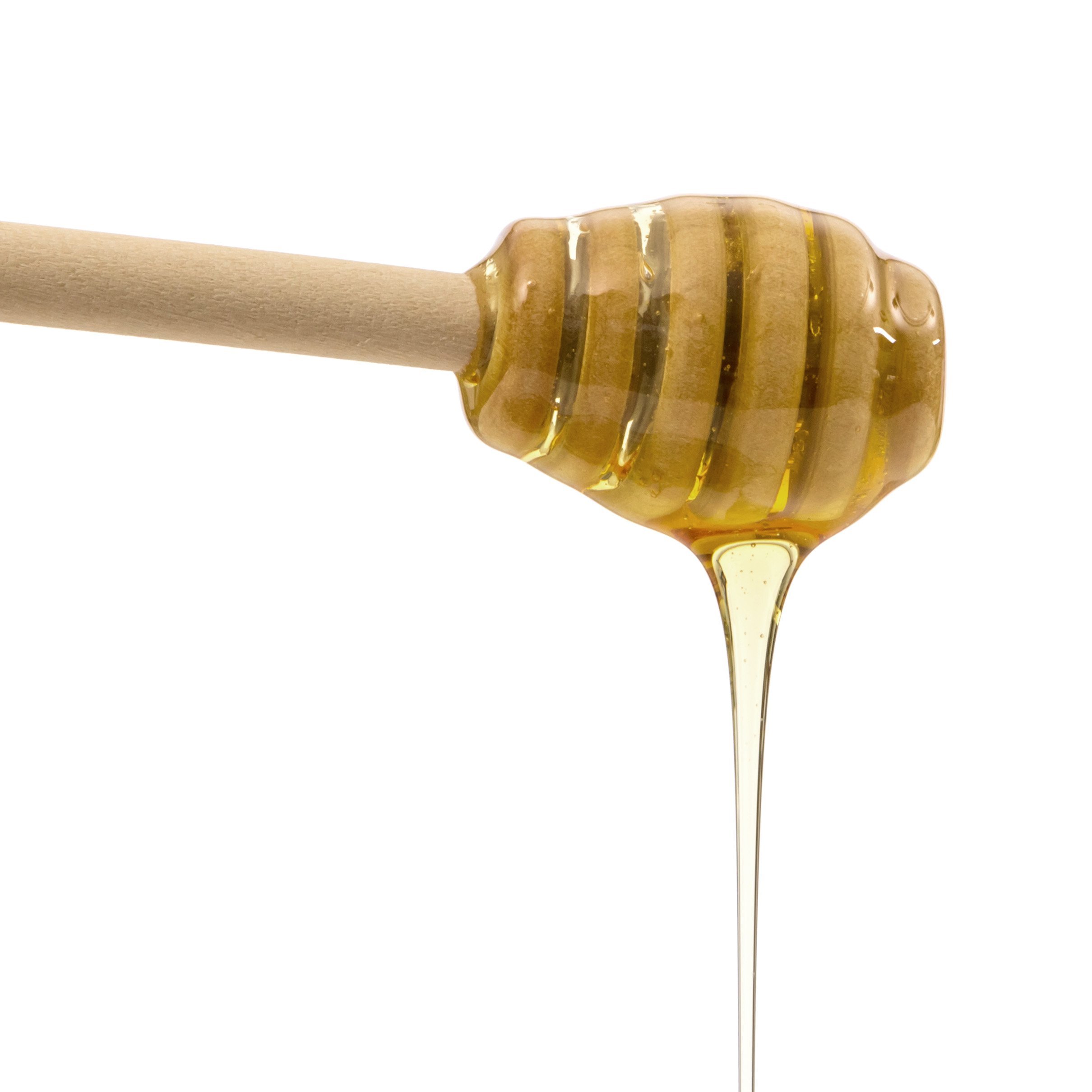 Honey Dipperz 4 PACK - 6" Inches Long (16cm) Wooden Honey Dipper Drizzler Stirring Stick, Spoon Rod Muddler Dispense