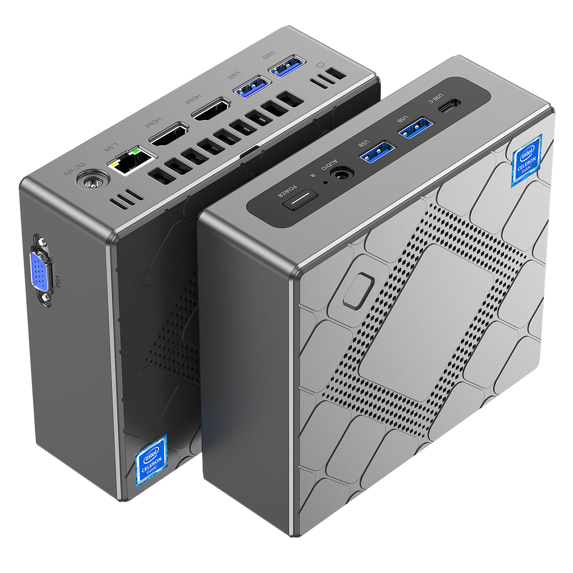 Mini PC, Intel I5-8259U (Up to 3.8 GHz), Mini Desktop Computer Windows 11 Pro,4C/8T,16GB RAM, 512GB M.2 SATA SSD (Up to 2TB), 4K UHD,Triple Display Output, WiFi 2.4G+5G,BT4.2,Support Auto Power On
