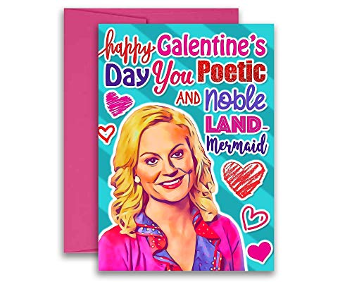 Leslie Knope Inspired Galentine's Day Card Parks and Recreation Parody Valentine's Day Card 5x7 inches w/Envelope