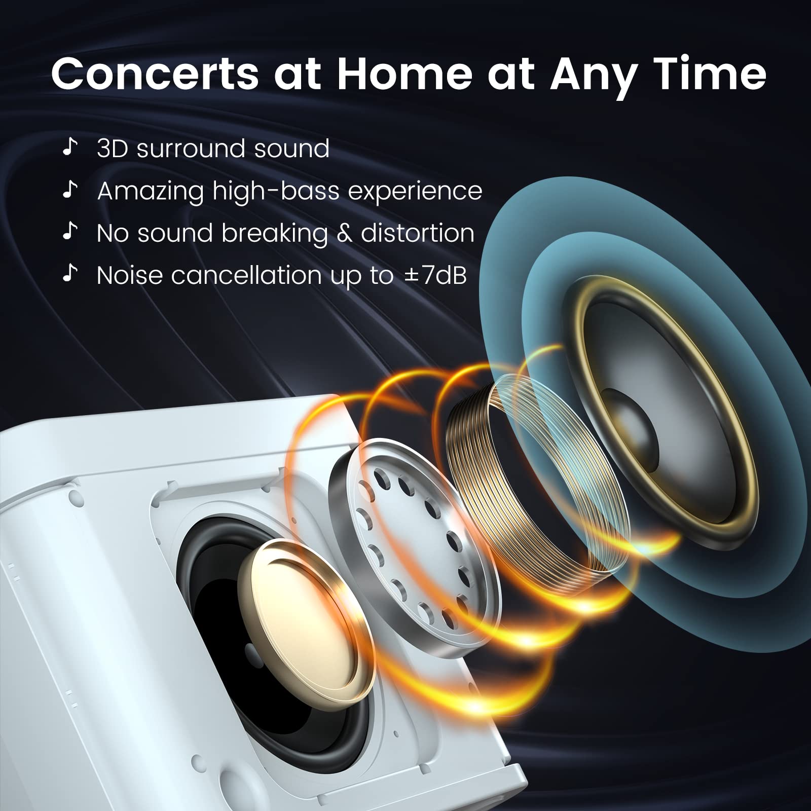 Karaoke Machine with 2 Wireless Microphones for Adults/Kids, 2023 Upgraded PA Speaker System, Singing Machine with Echo and Vocal Cut, Supports TF, AUX-in, for Home Party, Meeting, Wedding