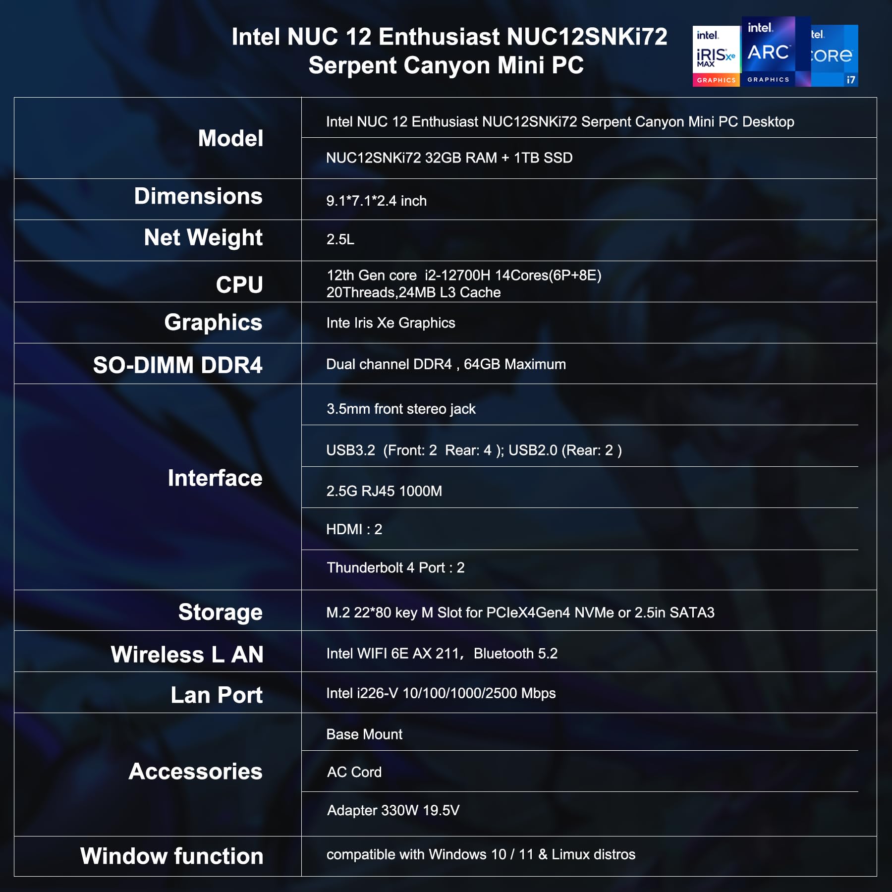 Intel NUC, Intel NUC 10 Mini PC, Frost Canyon NUC10i5FNHN, Win11 Pro Mini Computer, Intel Core i5-10210U,Up to 4.2GHz Turbo,4 core,25W Intel UHD Graphics, WiFi6, Thunderbolt 3(8 GB RAM+256 GB SSD)