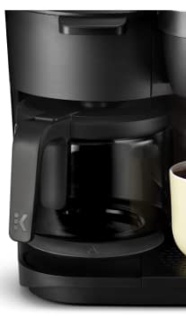 K-Duo Essentials Single Serve K-Cup Pod & Carafe Coffee Maker, Black