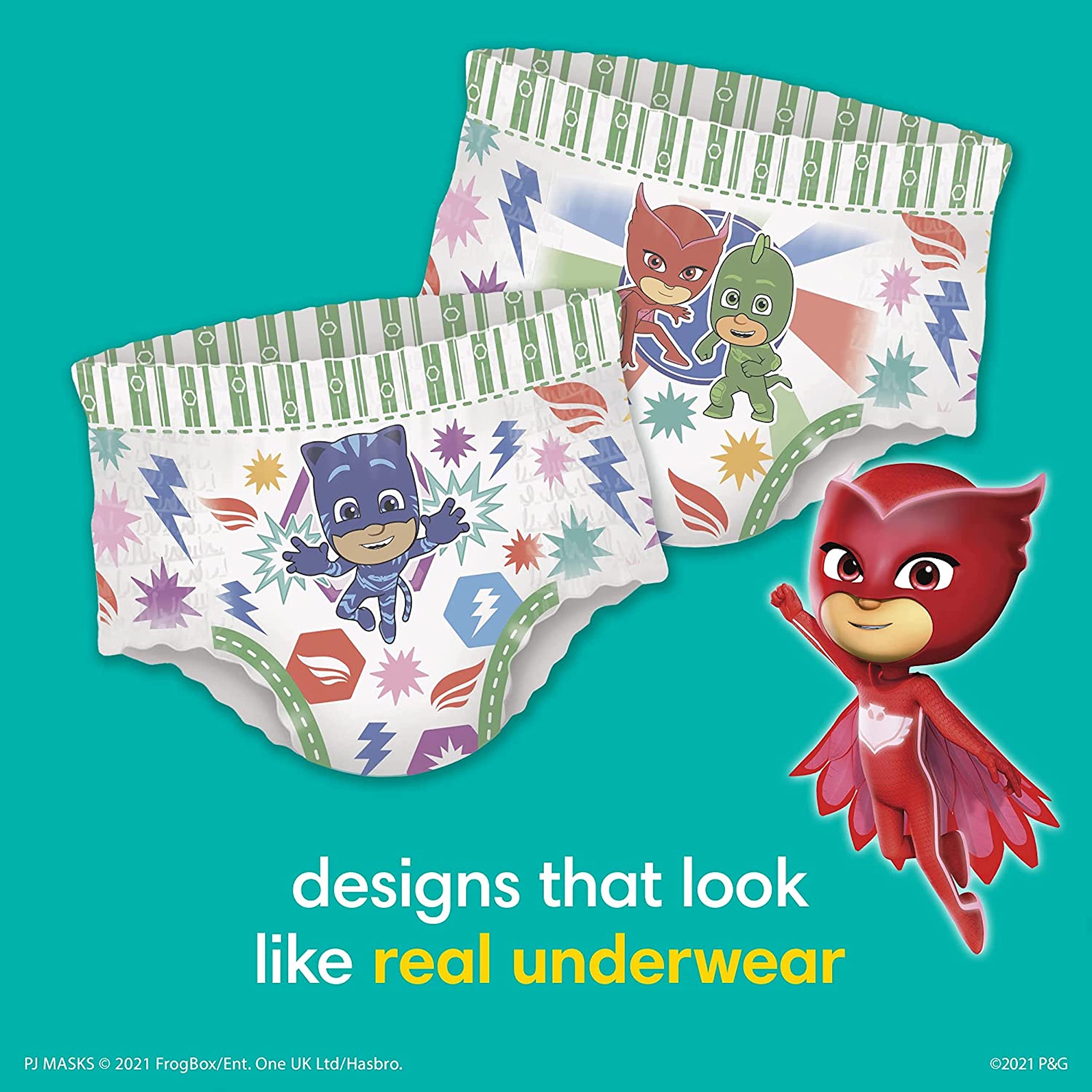 Pampers Easy Ups Training Underwear Boys, 2T-3T Size 4 Diapers, 74 Count (Packaging & Prints May Vary) (Pack of 2)