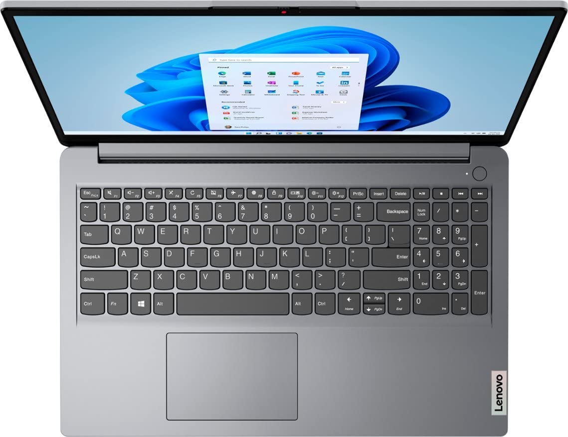 Lenovo Ideapad 1 15.6" HD Anti-Glare Laptop, AMD Athlon Silver 3050U, 4GB RAM, 128GB eMMC, AMD Radeon Graphics, Dolby Audio, WiFi 6, Bluetooth, Webcam, HDMI, USB-A&C, Windows 11 S