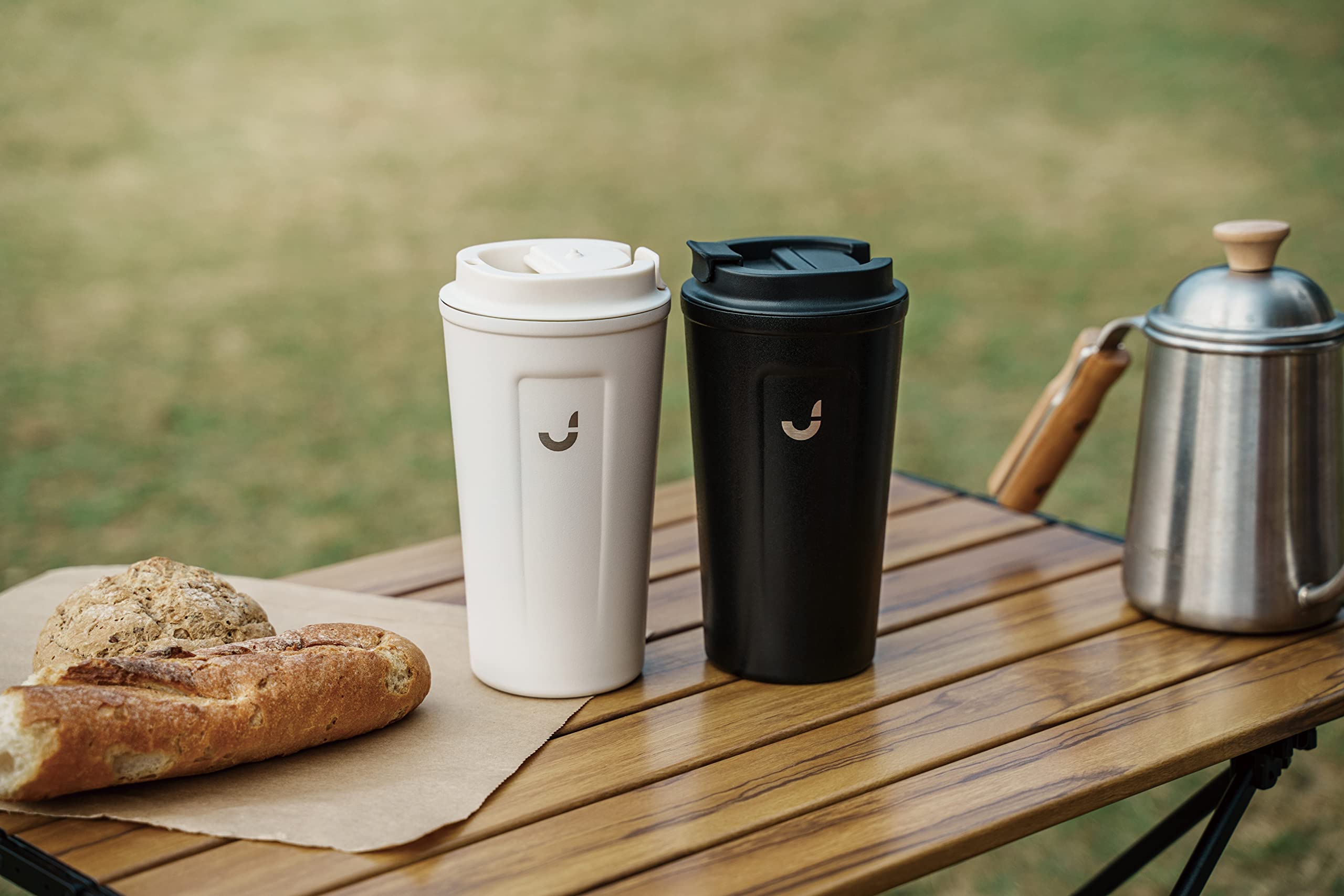 JOYSEN 17 oz Insulated Mug with Spill Proof Lid, Keeps Beverages Hot or Cold for Hours, Ideal for Commuters, Reusable Stainless Steel, Double Wall (Black)