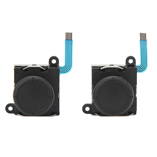 Kadimendium Game Joystick, Easy to Install Standard Size 2Pcs Joystick Accurate Controlling for Replacement