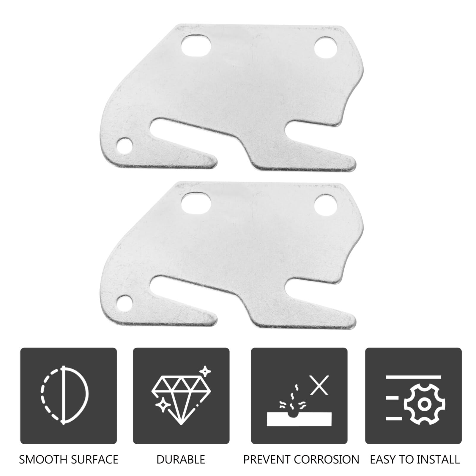 Homoyoyo 2pcs Furniture Connector Bedside Rail Bracket Tool Stand Metal Stand Headboard Brackets for Metal Bed Frame Accessories for Frames Bed Rail Connector Iron Hanging Board Wooden Bed