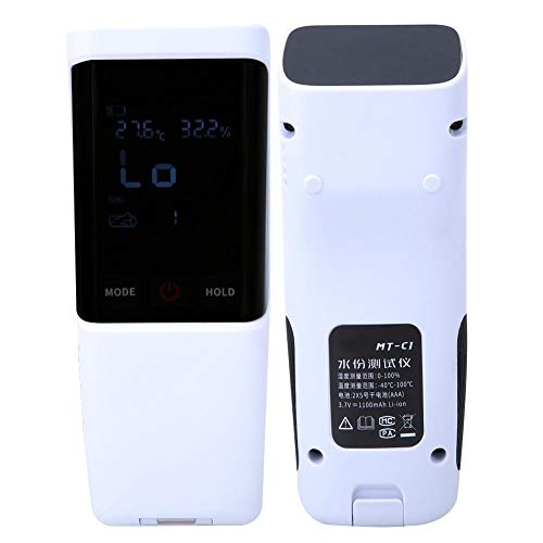 MT-C1 Pinless Moisture Meter, Non-Invasive Digital LED Moisture Detector for Softwood Drywall