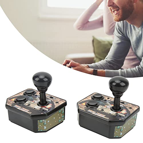 KUIDAMOS Game Console Joystick, High Resolution Graphics Classic Games Double Joystick Gaming System Portable Excellent Sounds Black for Travel