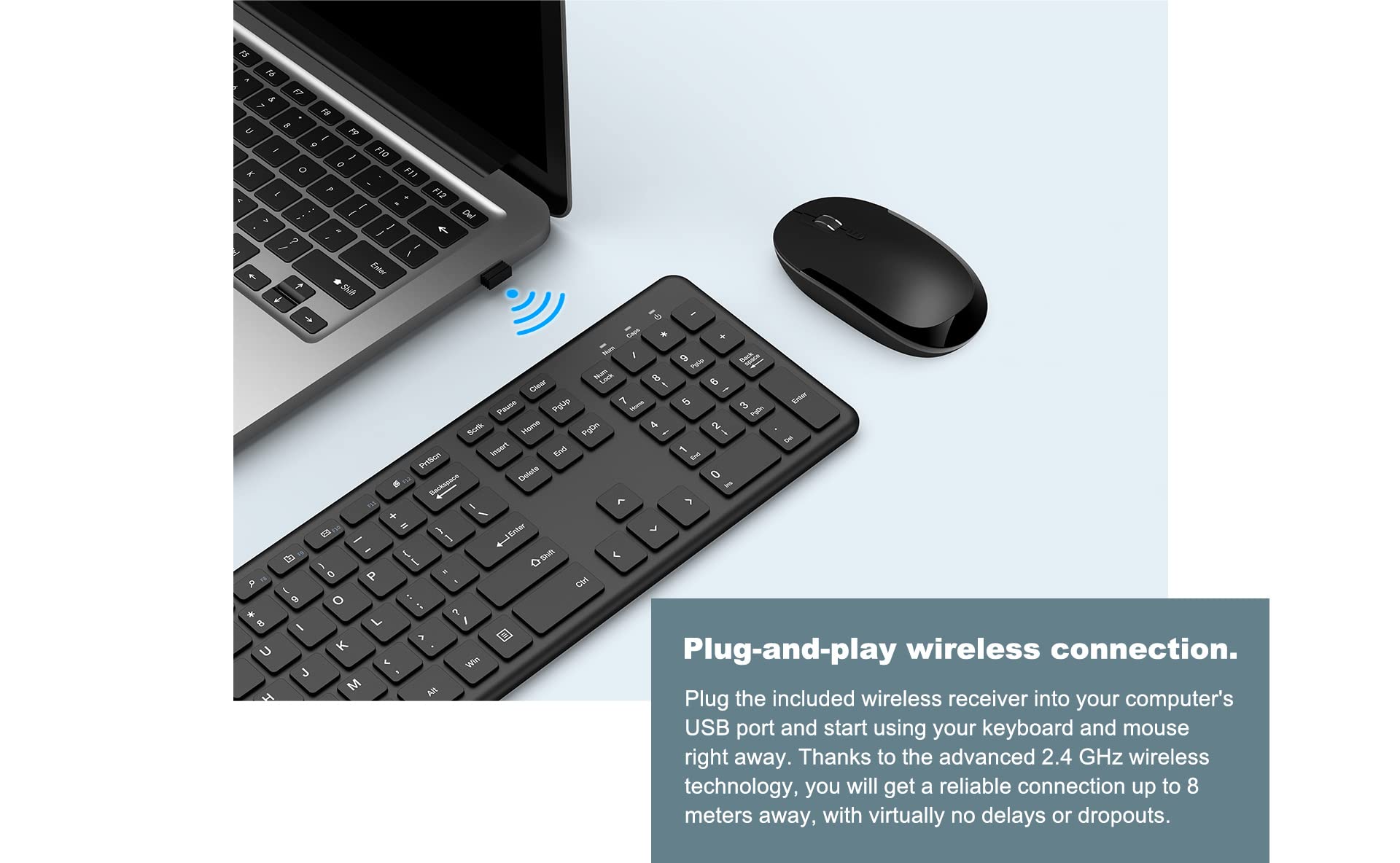 Mini IT11 Mini PC with Wireless Keyboard and Mouse Combo, 16GB RAM/512GB SSD Mini Desktop Computer Intel 11th Gen Core i5-1155G7 Processor for School Home Office