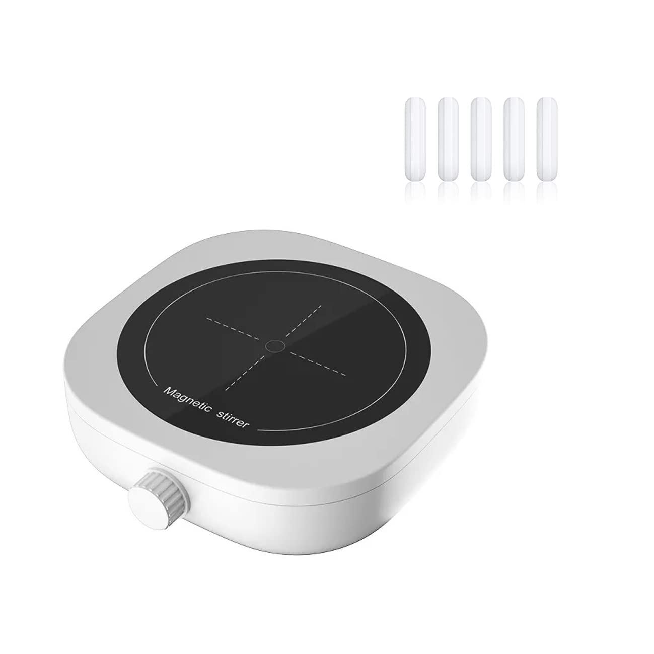 Magnetic Stirrer Magnetic Stir Plate 4000RPM Lab Stirrers with 5pcs Stir Bar Max Stirring Capacity 2000mL Magnetic Mixer