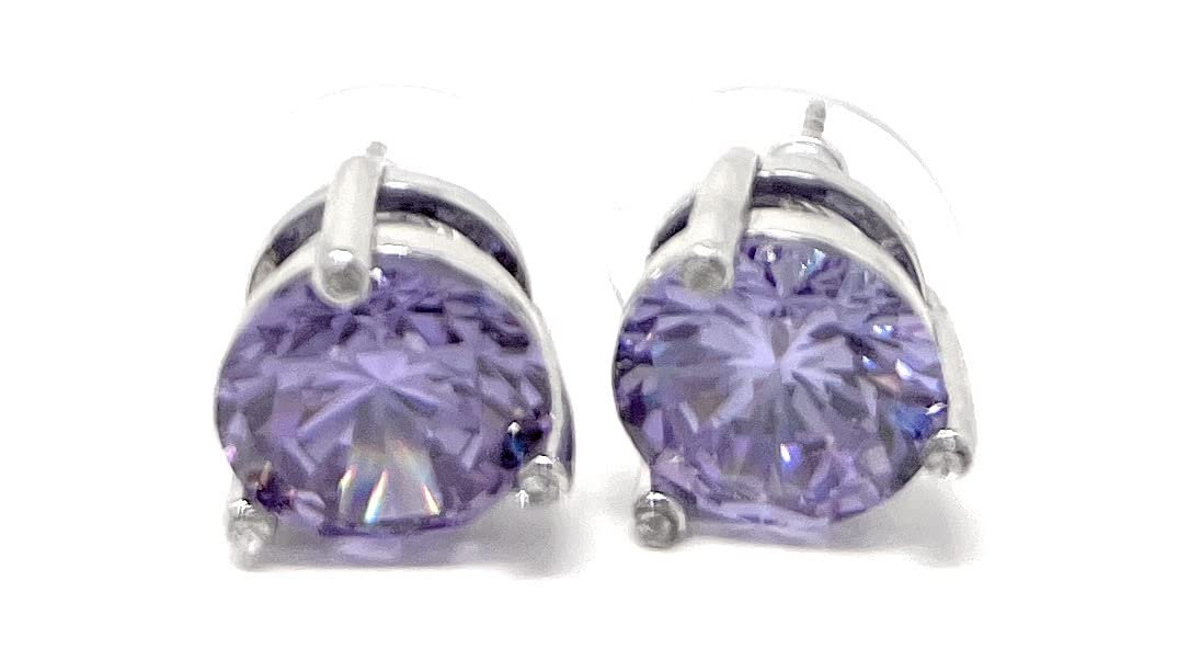 Kate Spade New York Rise And Shine Studs Earrings Lilac Silver