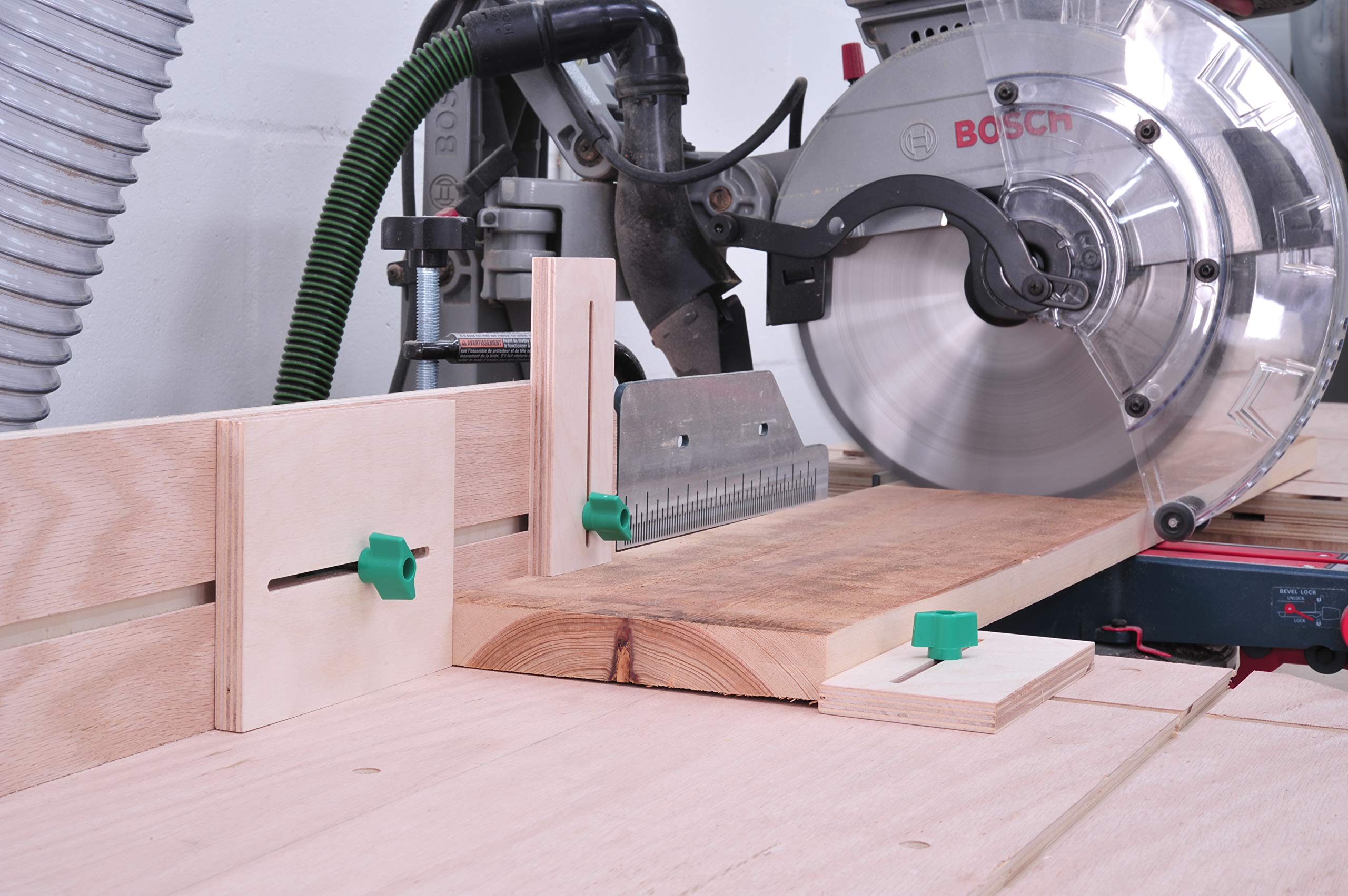 MICROJIG Matchfit DV-HK552X4 1.5" Dovetail Track Hardware 4-Piece,