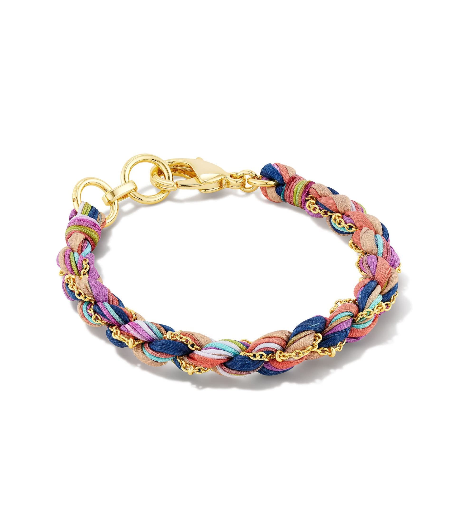 Kendra Scott Masie Silk Corded Bracelet Gold Pastel Mix One Size