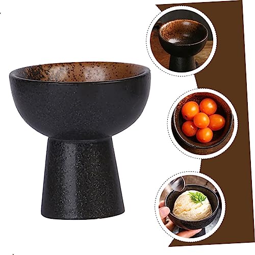 OKUMEYR Parfait Bowl Ceramic Ice Cream Bowl s Sundae Cups Stemmed Cocktail Glasses Decorative Wine Glasses Mini Wine Glasses Mini Dessert Cup Ceramic Bowl Trifle Dish Cake Bowl Tall Feet