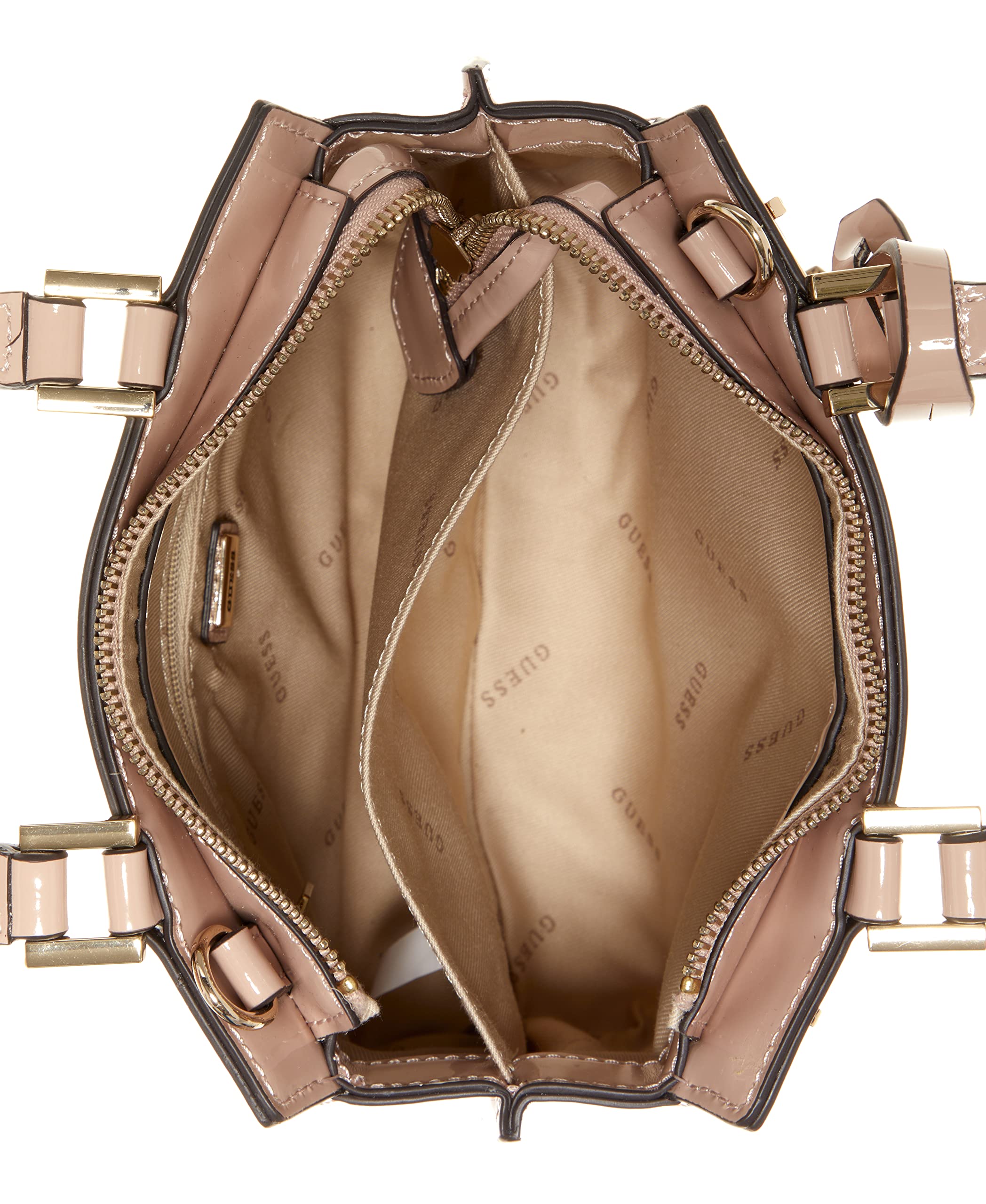 GUESS Katey Mini Satchel, Blush Logo