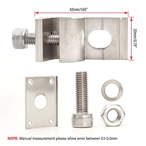 KINPAR Solar Panel Photovoltaic Bolt-On Coupling Earthing Ground Lug Cable Clamp Ground Clamp with Lay in Lug for Bare Wire and Pipe