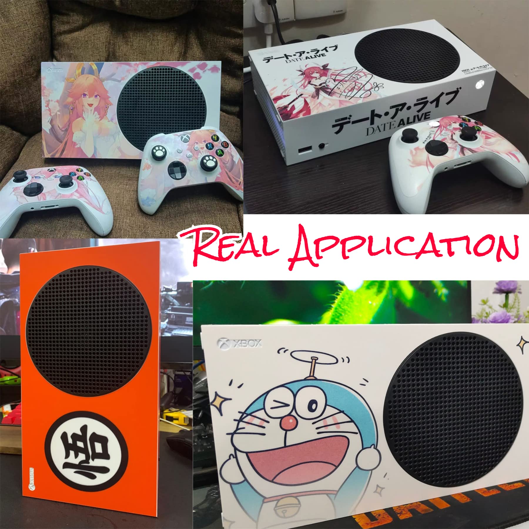Langardirect Vinyl Sticker Skin Set Compatible with Xbox Series S, Full Body Vinyl Decal Cover for Xbox Series S Console and Wireless Controllers, Scratch Resistant, Bubble-Free,20