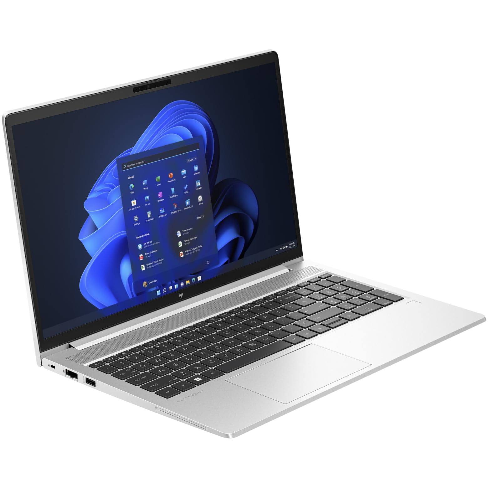 HP Elitebook 650 G10 15.6" FHD Business Laptop Computer, 13th Gen Intel 10-Core i7-1355U, 8GB DDR4 RAM, 128GB PCIe SSD, WiFi 6E, BT 5.3, Backlit KB, Fingerprint Reader, Windows 11 Pro, BROAG Cable