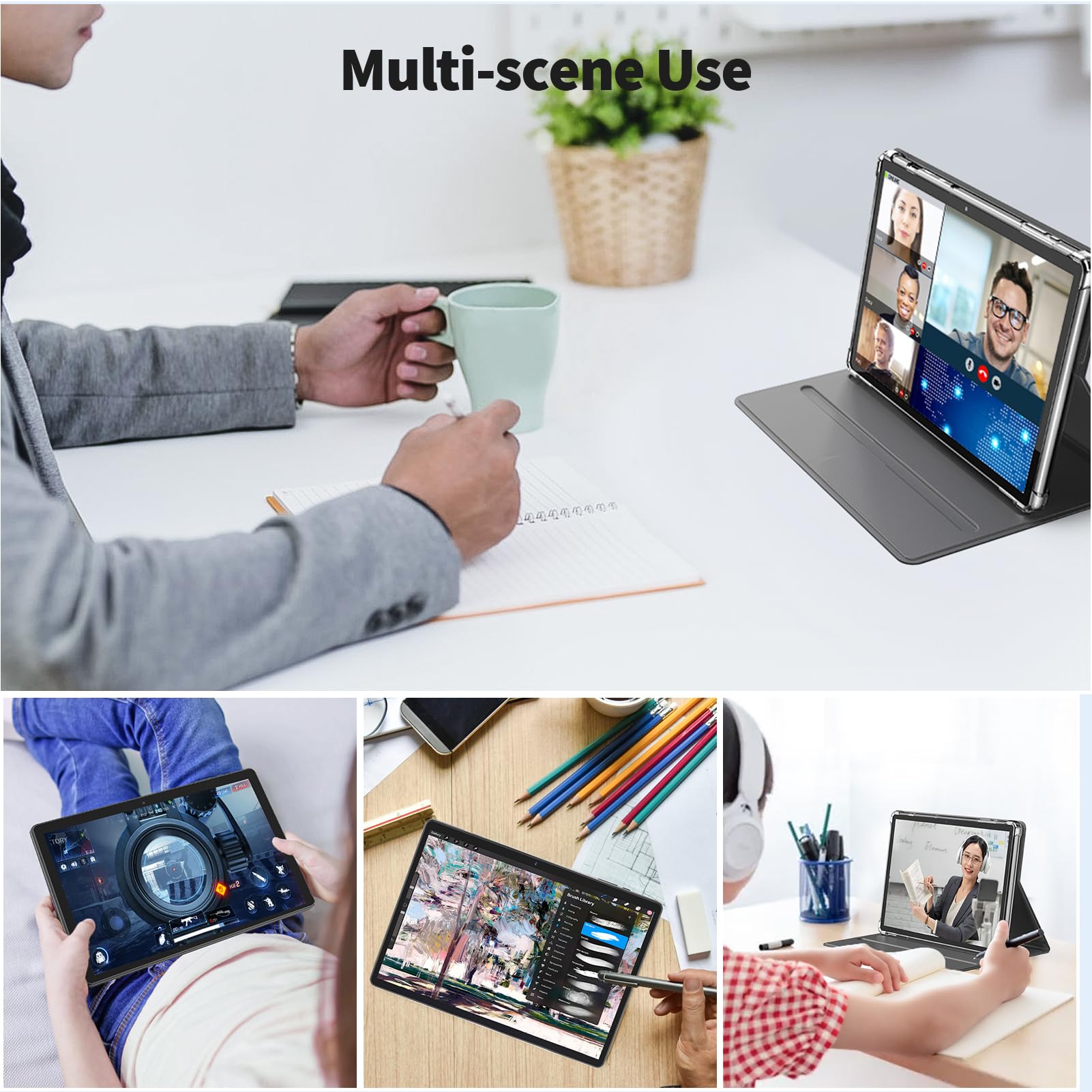NORTH BISON Android Tablet, 10.1 Inch Android 13 Tablet