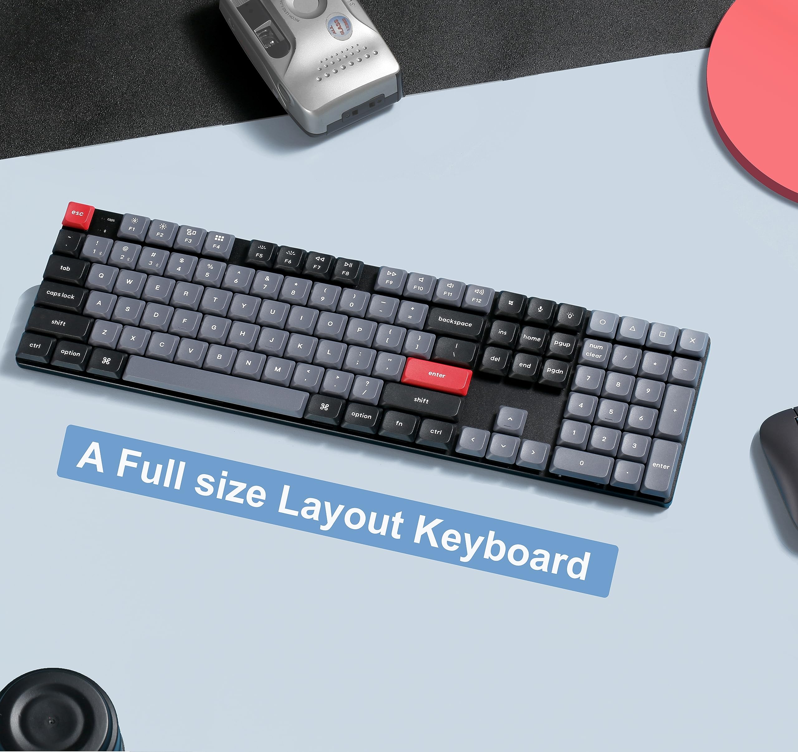 Keychron S1 Ultra-Slim QMK/VIA Custom Wired Mechanical Keyboard, Hot-swappable 84 Keys 75% Layout Programmable Macros RGB Backlit CNC Aluminum for Mac Windows, Low Profile Gateron Yellow Switch