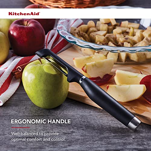 KitchenAid Classic Multifunction Can Opener/Bottle Opener, 8.34-Inch, Black & KE112OHOBA Classic Euro Peeler, One Size Black 2