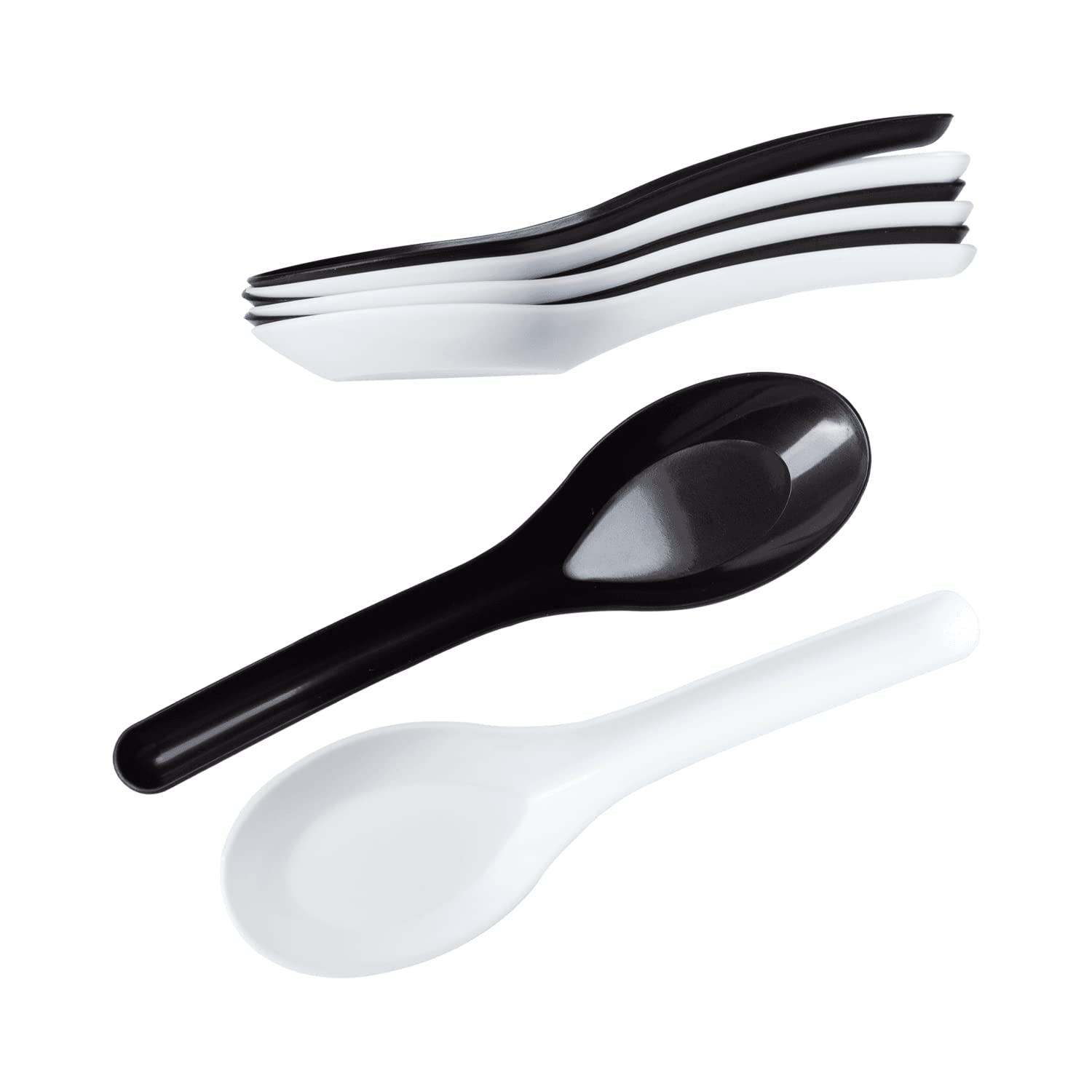 Karat U2015B Med-Heavy Weight Asian Soup Spoon - Black -1,000 ct