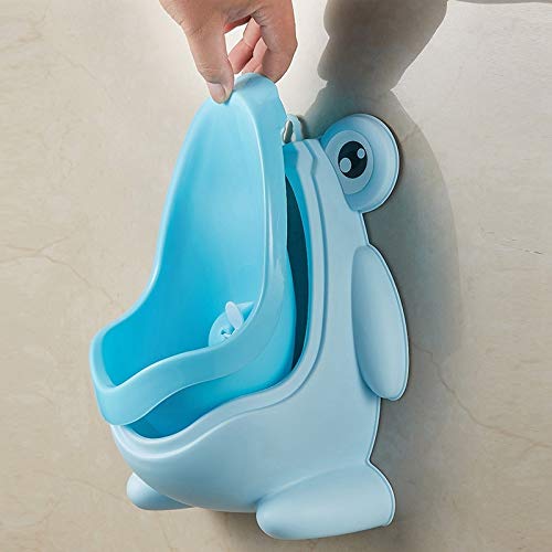 Misaso Baby Boy Urinal Infant Toddler Wall-Mounted Potty Stand Vertical Pee -Blue