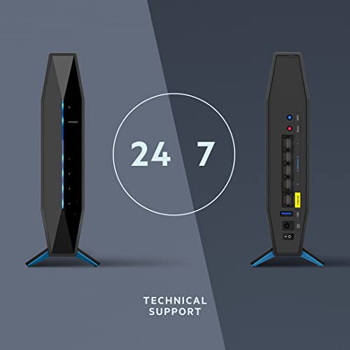 Linksys WiFi 6 Router, Dual-Band, 3,000 Sq. ft Coverage, 40+ Devices, Speeds up to (AX1800) 1.8Gbps - E7352-2PK w/Extended 18 Month Warranty