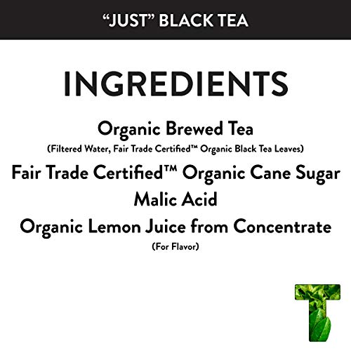 Honest tea Organic Fair Trade Just Black Tea, 16.9 Fl Oz (Pack of 12)