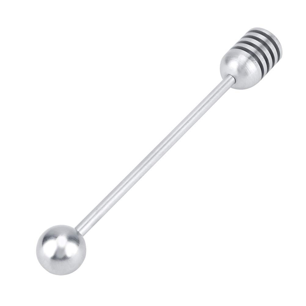 Honey and Syrup Dipper Stick, Server Honey Spoon 304 Stainless Steel Wand for Honey Pot Jar Containers 6.3 Inch