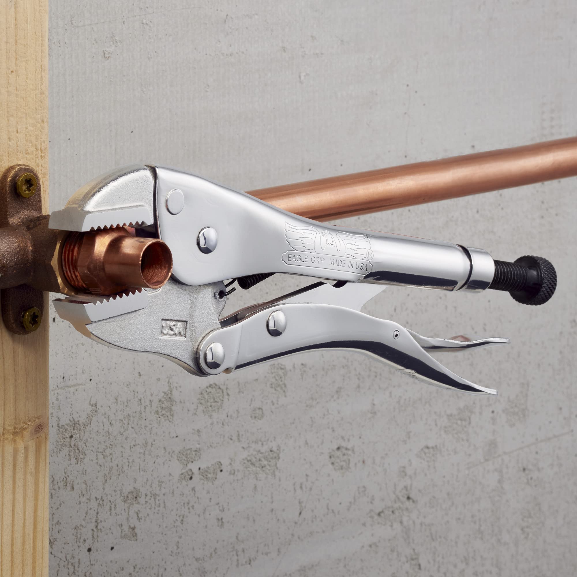 Malco Eagle Grip LP10R Locking Tool, 10" Straight Jaw